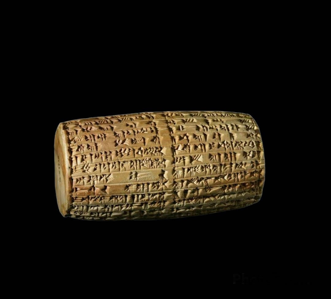 The Cylinder Clay Replica/the Cylinder of Nabonidus - Etsy