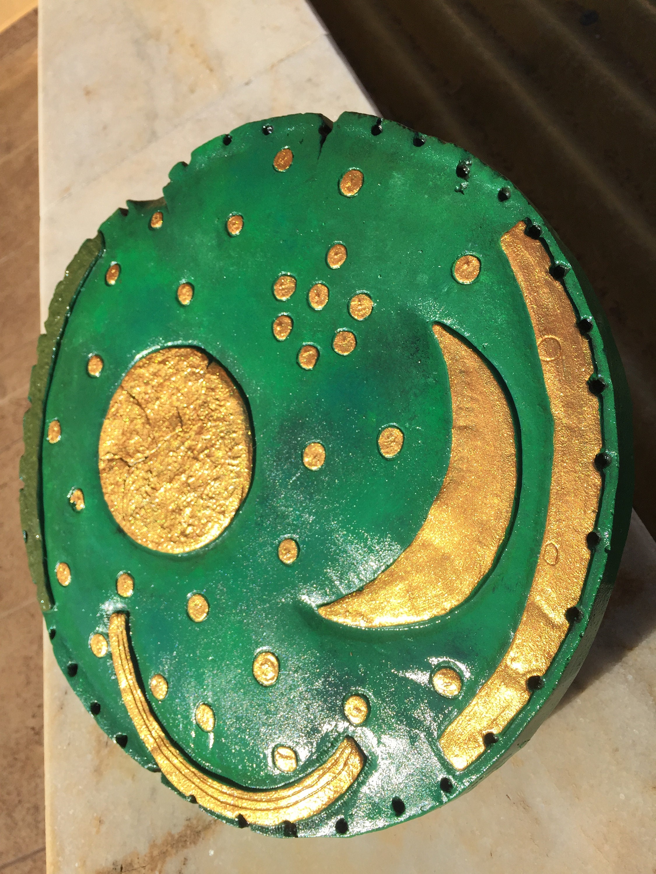 Nebra Sky Disc Replica: Gold Colour Art Reproduction - Etsy
