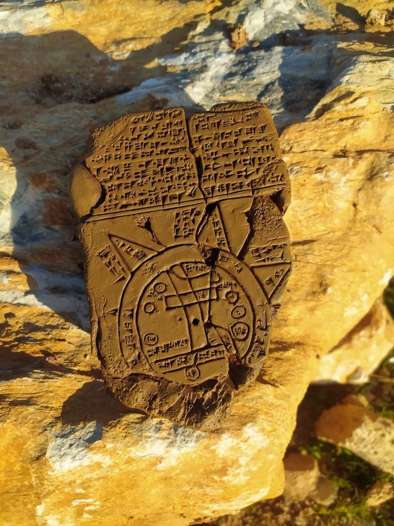 Babylonian Sumerian Map of the World/ Imago Mundi/Clay Tablet replica ...