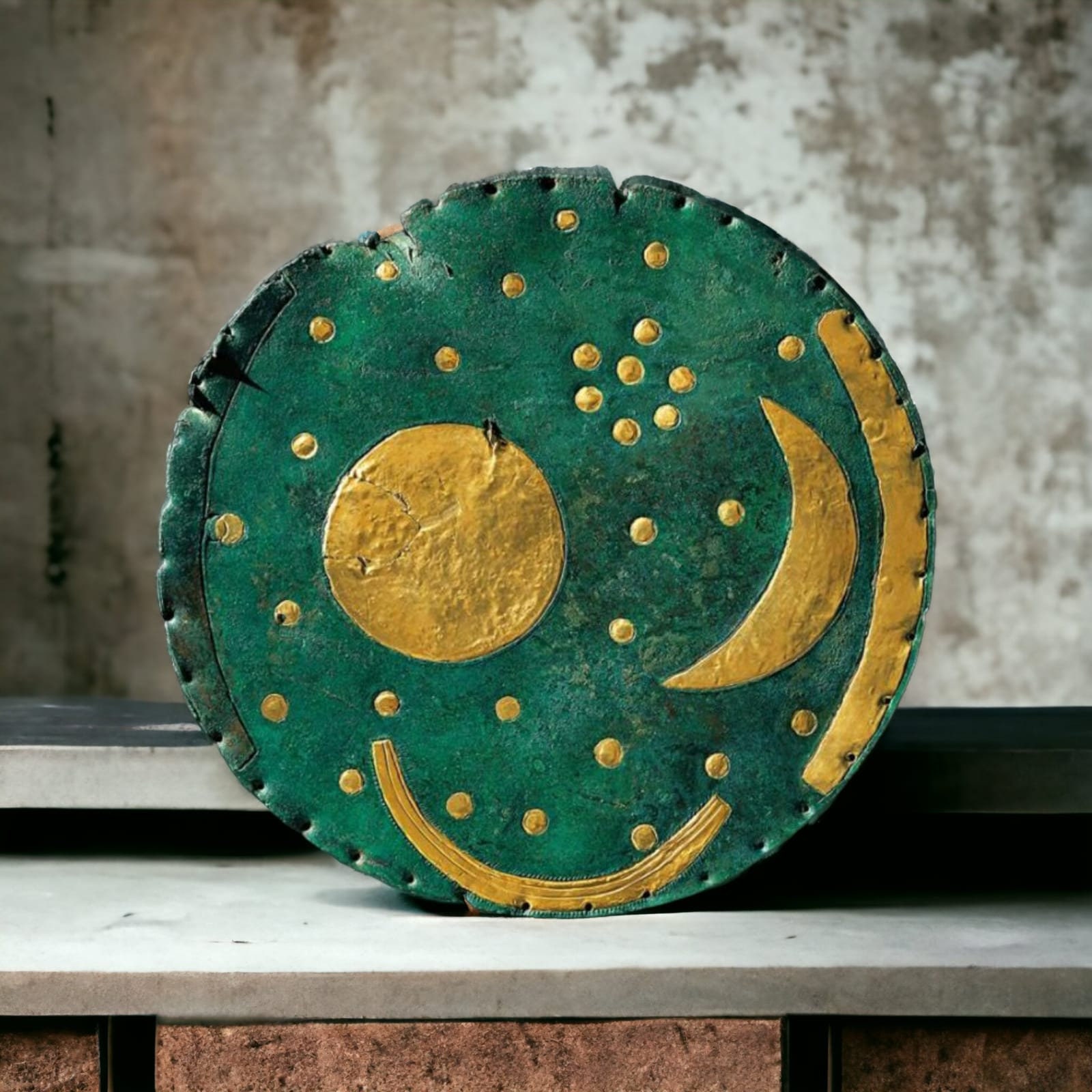 Nebra Sky Disc Replica: Gold Colour Art Reproduction - Etsy