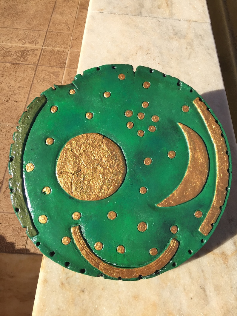 Nebra Sky Disc Replica: Gold Colour Art Reproduction - Etsy