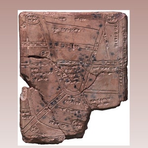 Nippur Map Clay Tablet: Babylonian Replica (5x4.3 Inches) - Etsy