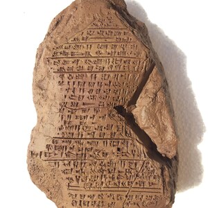 Babylonian World Map Clay Tablet Replica: Sumerian Cuneiform Imago ...