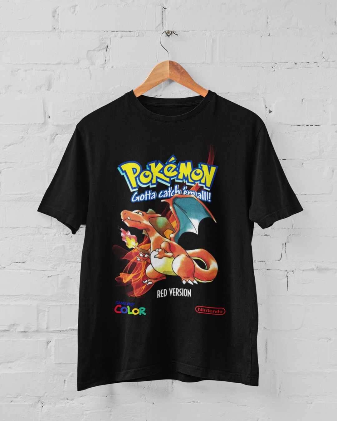 Red Inspired Retro Cover Art Graphic Tee Anime T-shirt Gift Idea ...