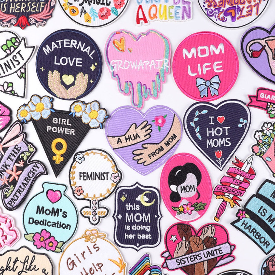 Girl Power Patch, Female Embroidery, Iron on Patches for Clothing ...