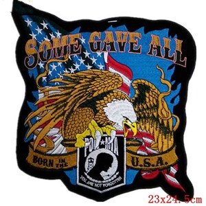 Eagle Embroidered Patches on Clothes, Skull Back Large Patch for ...