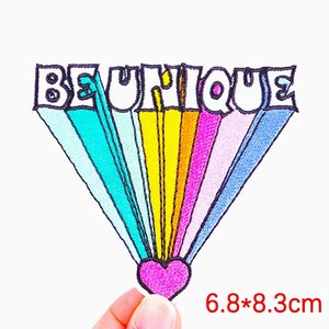 Vibrant Rainbow Quote Patch, Embroidered Iron on Badge, DIY Statement ...