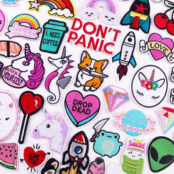 Colorful Rainbow Unicorn Assorted Iron-on Patches DIY - Etsy