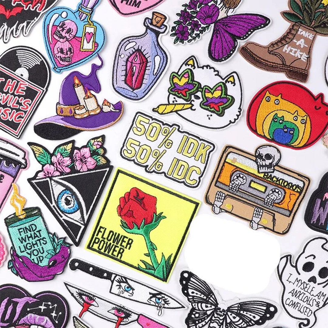 Aesthetics Patch, Embroidery Iron on Patches for Clothing ...