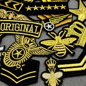 Crown Army 25pcs/lot Embroidery Patches on Clothes, Sticker, DIY Iron ...