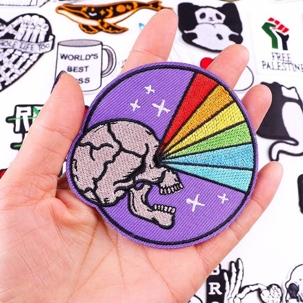 Psychedelic Skull - Etsy