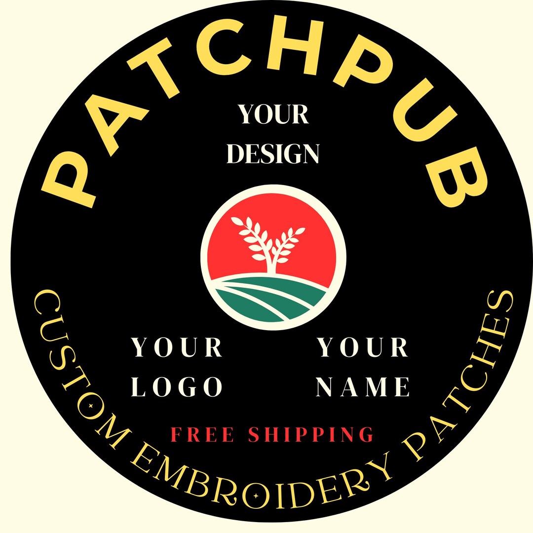 Custom Embroidery Patches Hook & Loop (velcro) – Your Name, Logo, or Design | High-quality ...