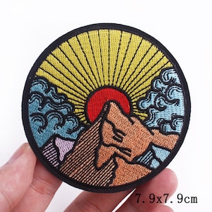 Outdoor Patches, Mountain Embroidery for Clothes, Iron on Patches for ...