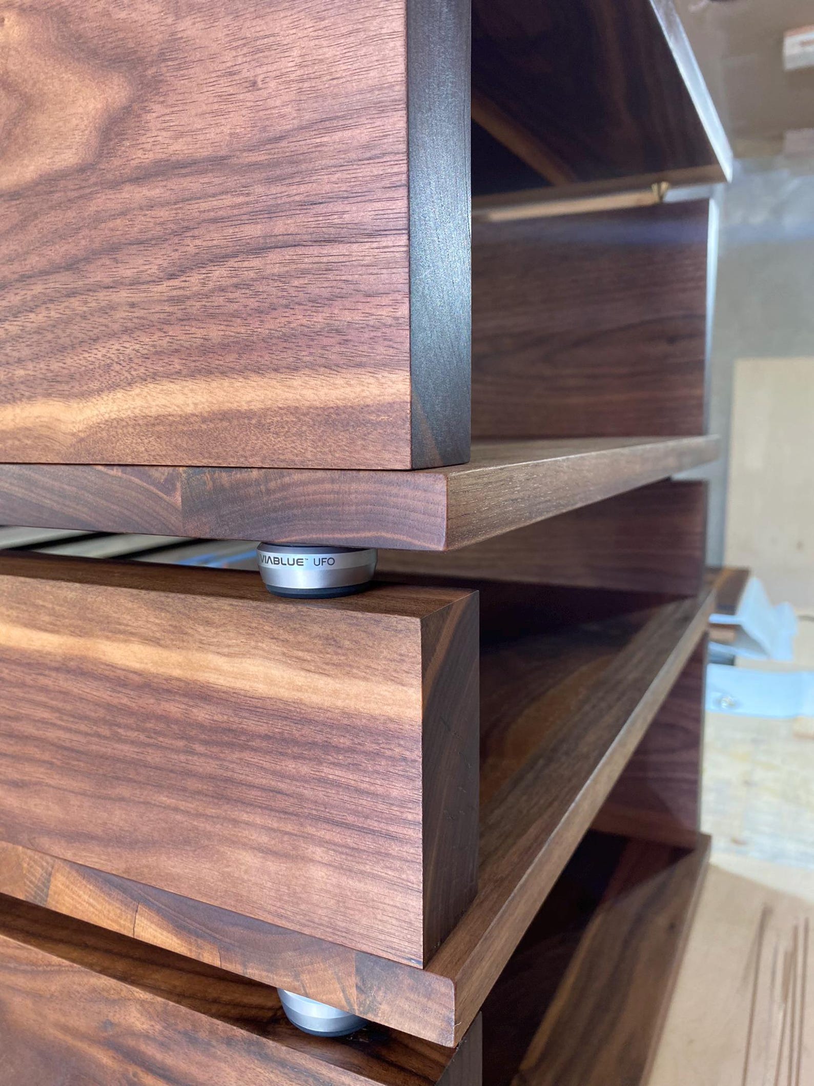 Modular Walnut Audio Rack // Turntable Stand // Stereo Cabinet - Etsy