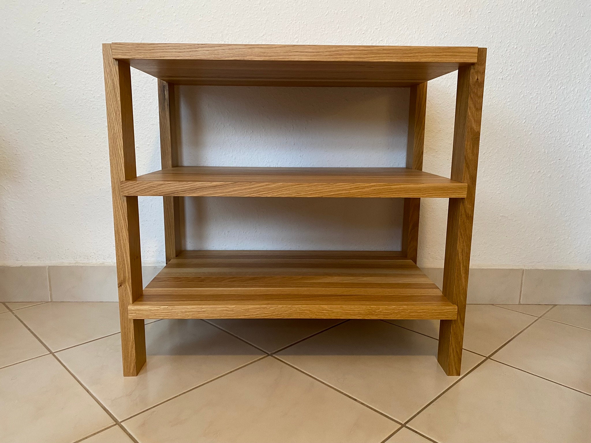 Customizable Oak Audio Rack // Turntable Stand // Stereo Cabinet - Etsy