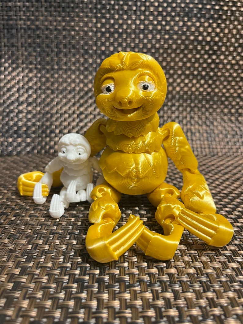 Articulated Flexi Sloth Fidget Toy, Sensory, Custom Gifts for Teens ...