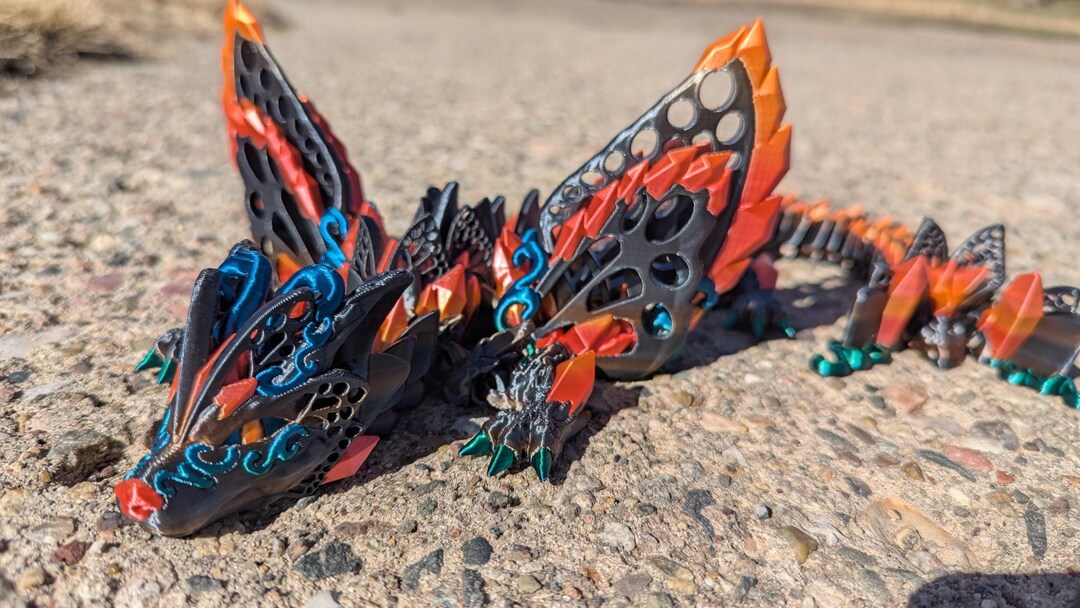 Special Edition Fae Wolf Dragon - Cinderwing - Etsy