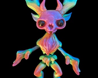 Articulated Wendigo, 3D Print, Cryptid Gifts, Paintable Figures, Fidget ...