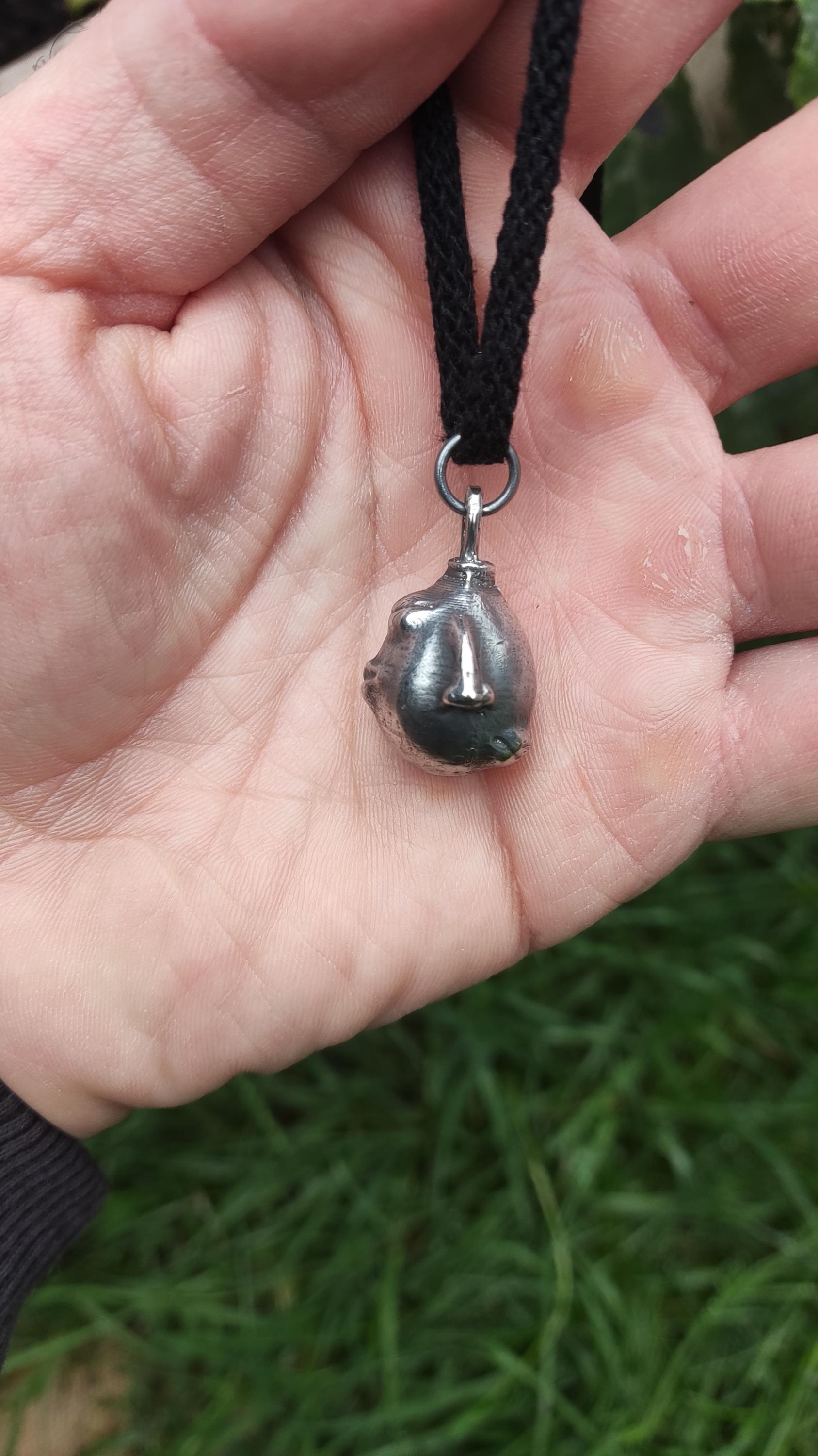 Behelit Pendant | Hand-cast Pewter Berserk Necklace | Anime Talisman ...