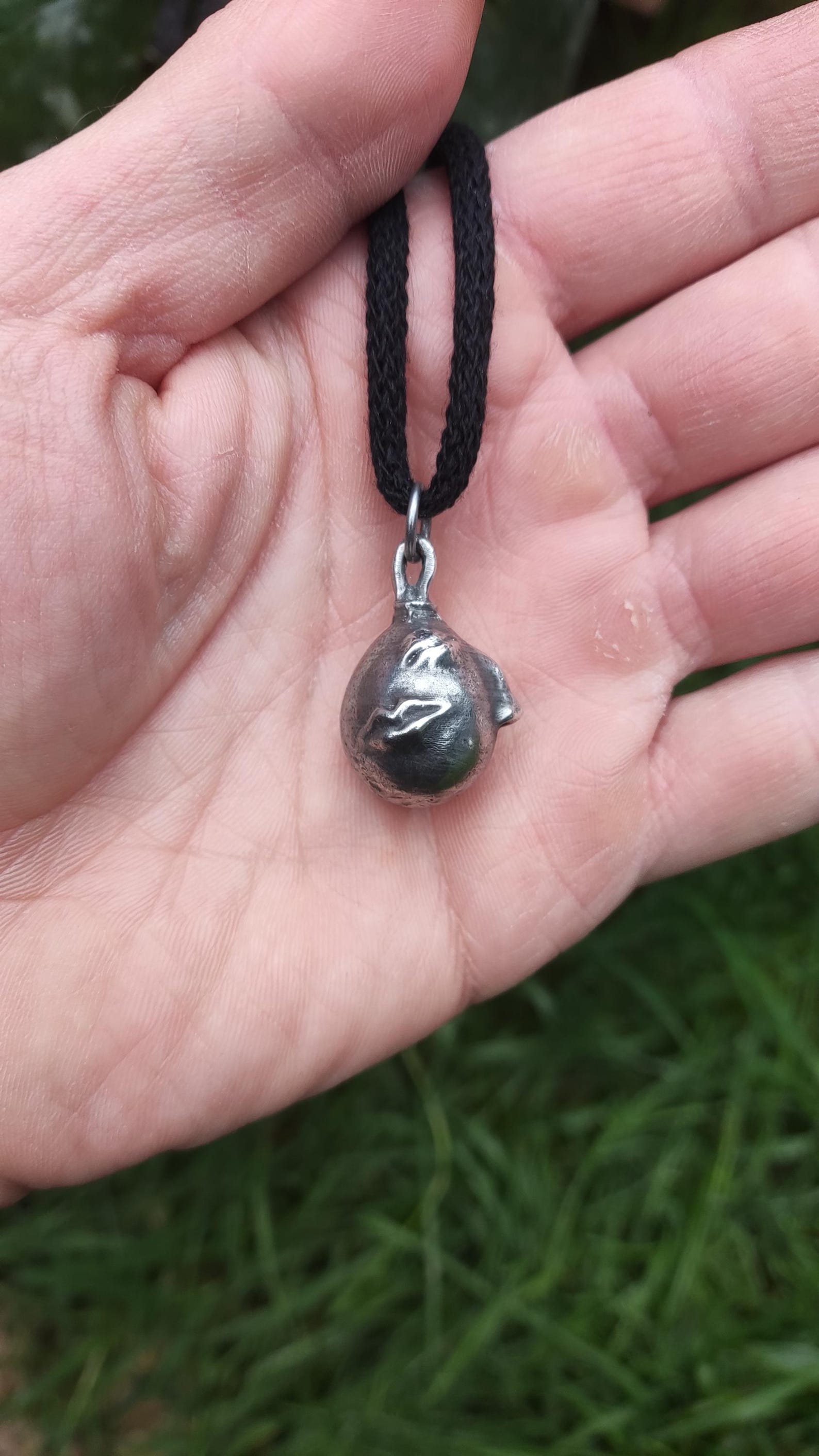 Behelit Pendant | Hand-cast Pewter Berserk Necklace | Anime Talisman ...