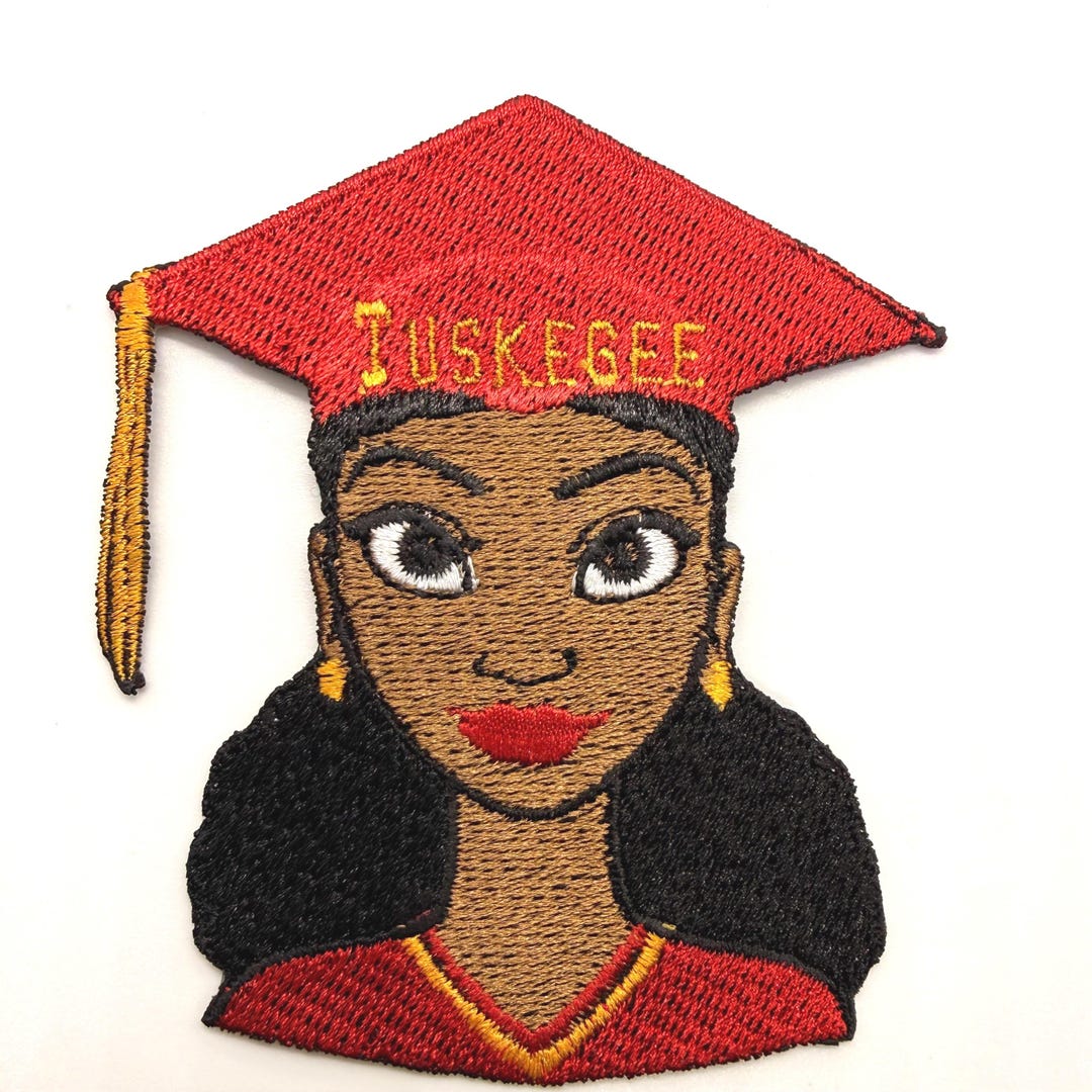 Tuskegee University Graduation Woman Embroiderd Patch: HBCU Iron-on (3 ...