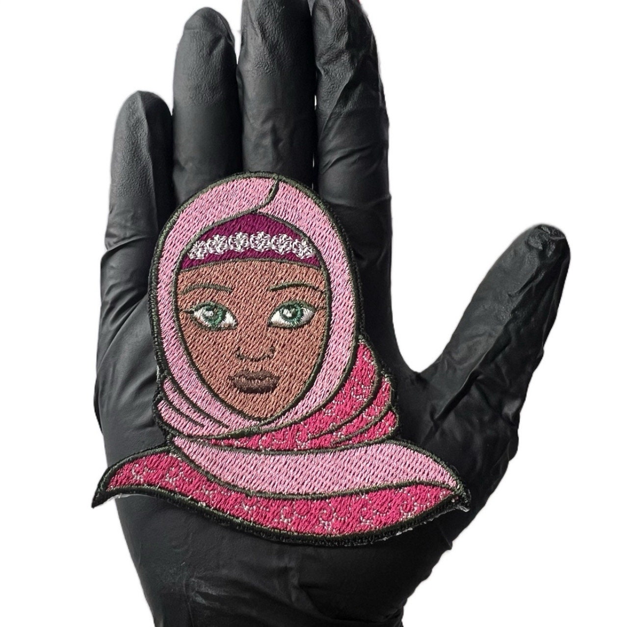 Covered Beauty Embroidered Iron on Patch. African American Women ...