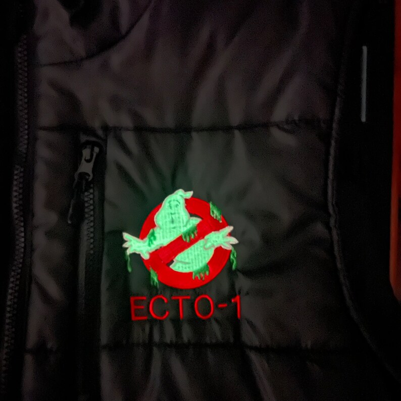 Glow-in-the-dark Ghostbuster Embroidered Iron on Patch - Etsy