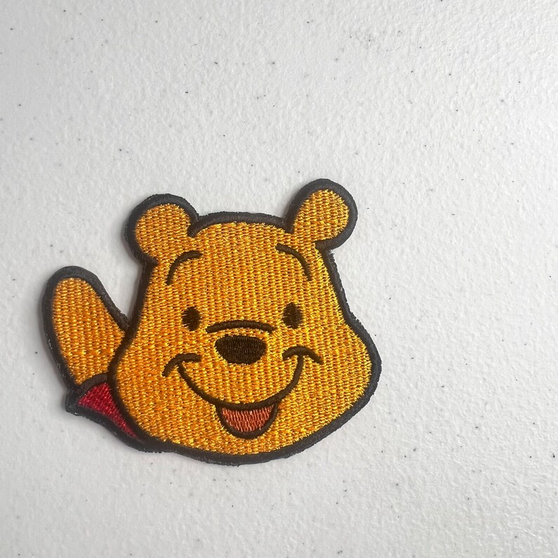 Winnie the Pooh Face Embroidery Iron on Patch - Etsy