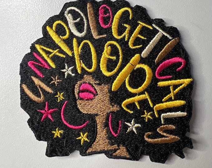 Unapologetically Dope Embroidery Patch African American Black History ...