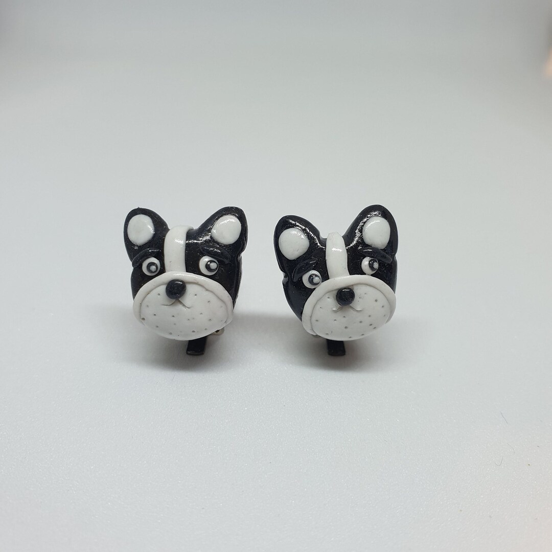 French Bulldog Clip-on Earrings | Pet Clips for Non Pierced Ears ...