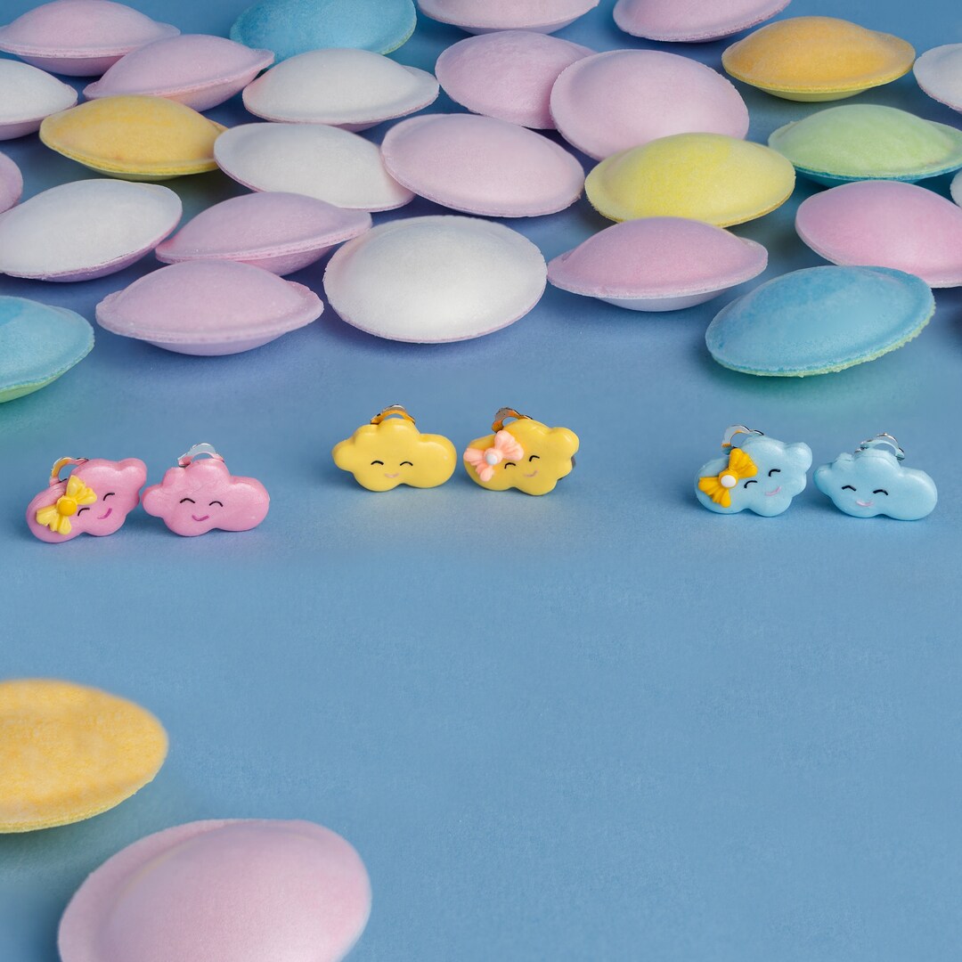 Colorful Cloud Clip On's for Kids Starting 3Y | First Toddler Clip-on ...