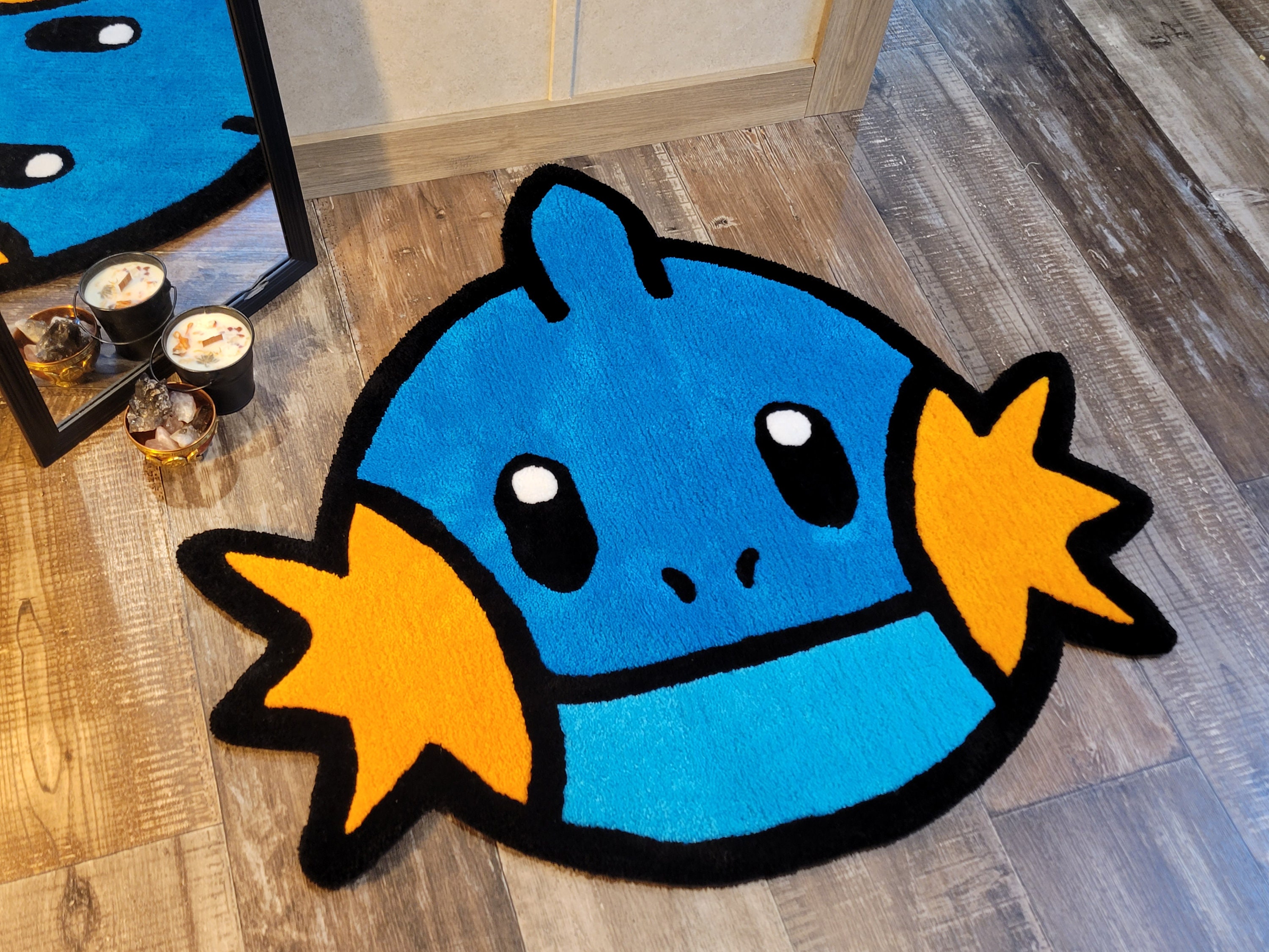 Mudkip Portrait Tufted Rug Wall Decor Soft and Cozy Handmade - Etsy