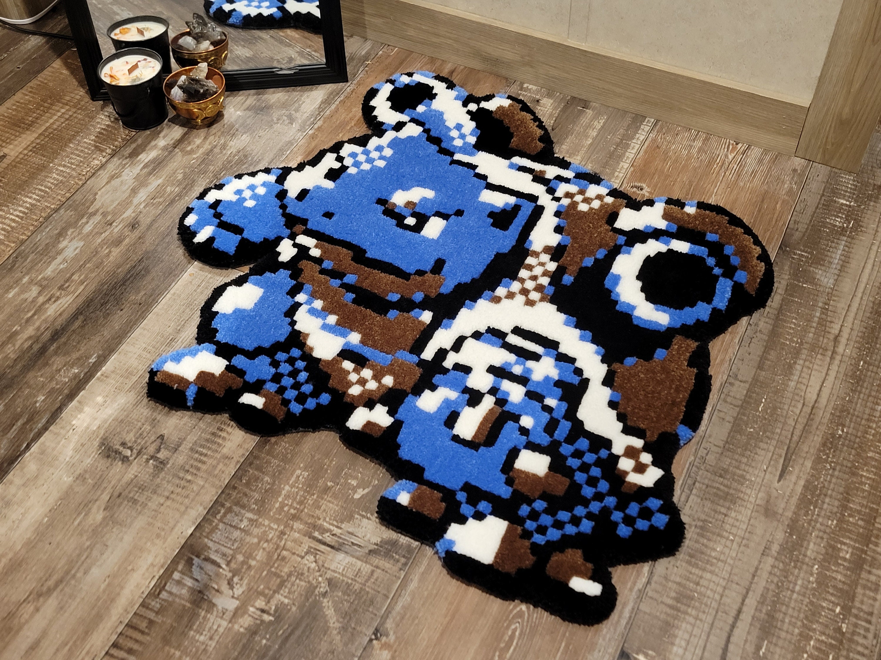 Blastoise Sprite Gold Version Art Tufted Rug Wall Decor Fluffy and Soft ...