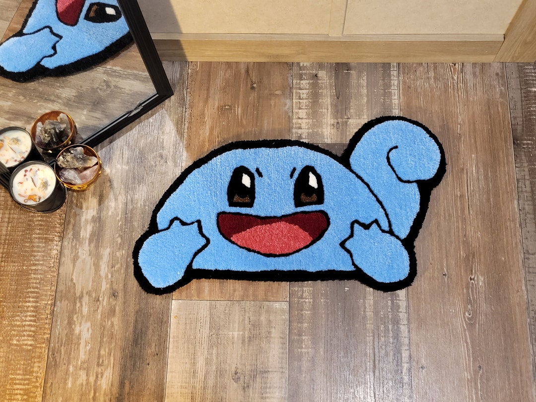 Squirtle Peeker Tufted Rug Wall Decor Soft and Cozy Handmade - Etsy