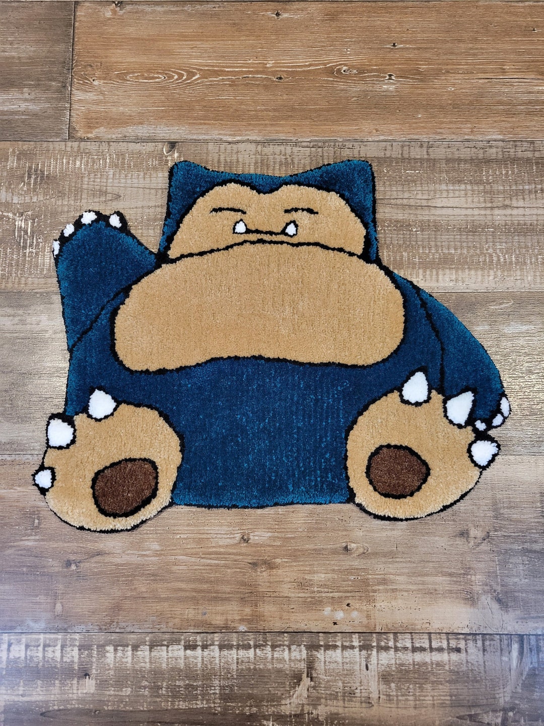 Waving Snorlax Tufted Rug Wall Decor Soft and Cozy - Etsy