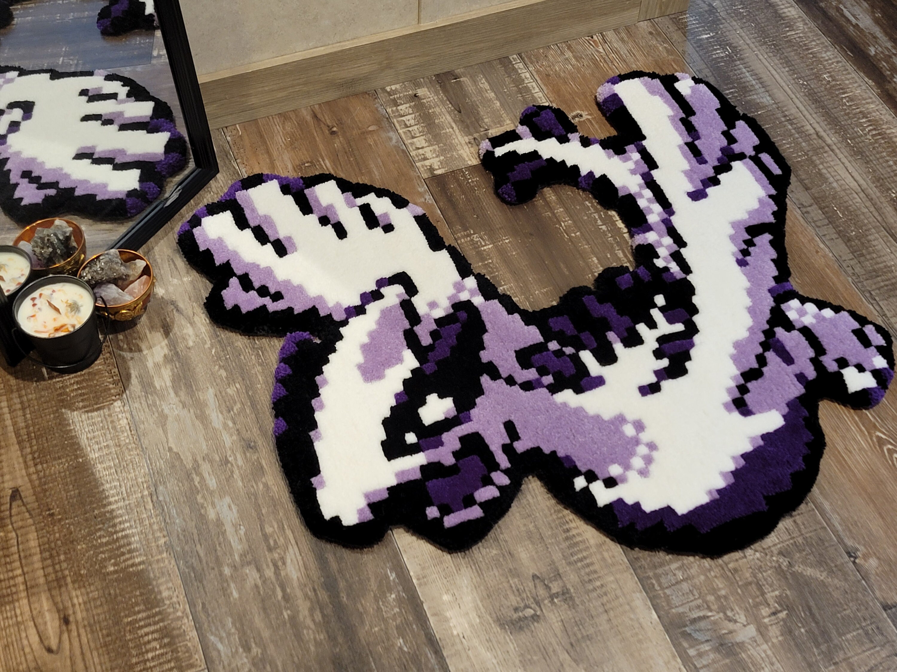 Lugia Sprite Silver Version Art Tufted Rug Wall Decor Fluffy and Soft ...