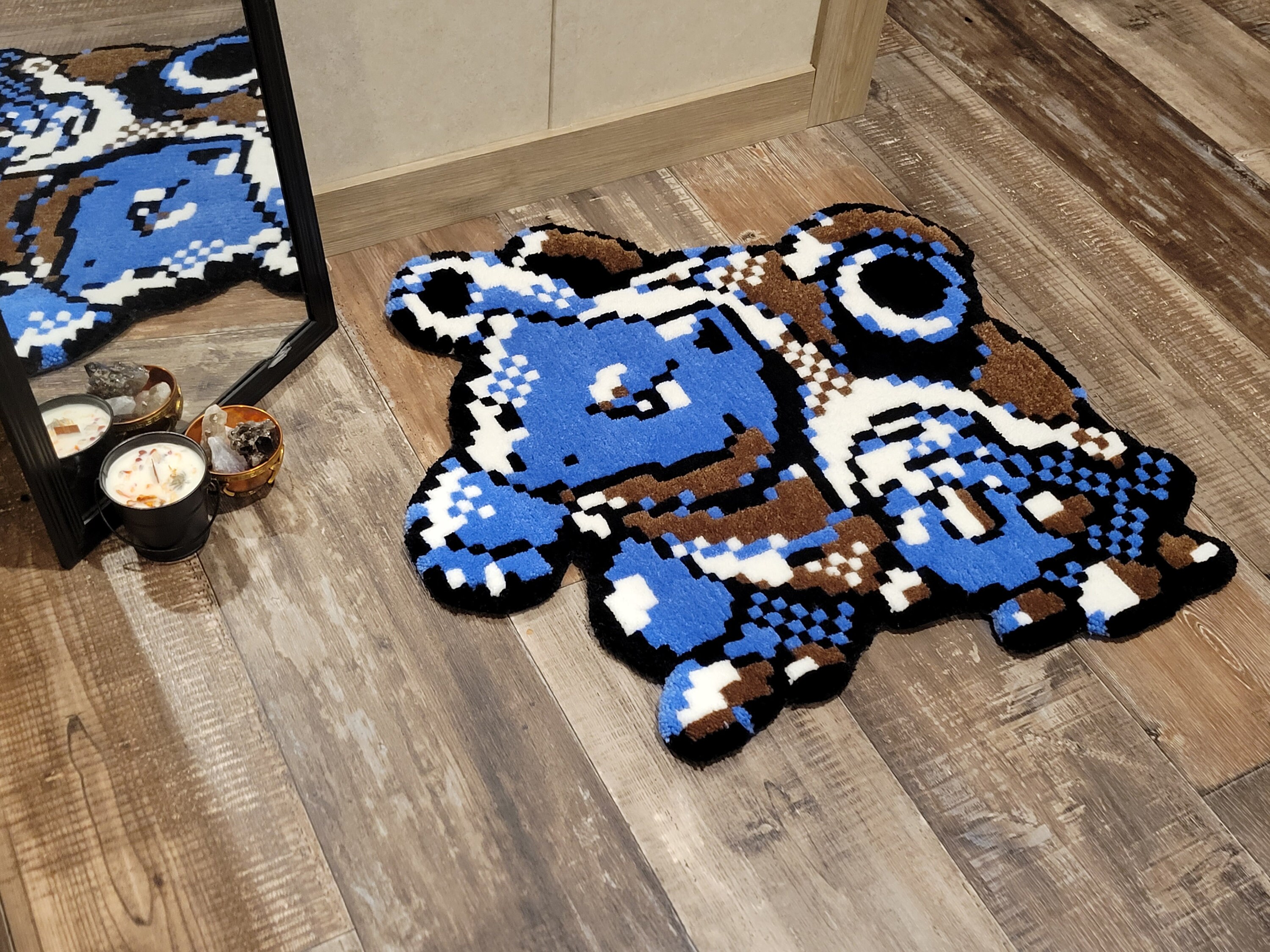 Blastoise Sprite Gold Version Art Tufted Rug Wall Decor Fluffy and Soft ...