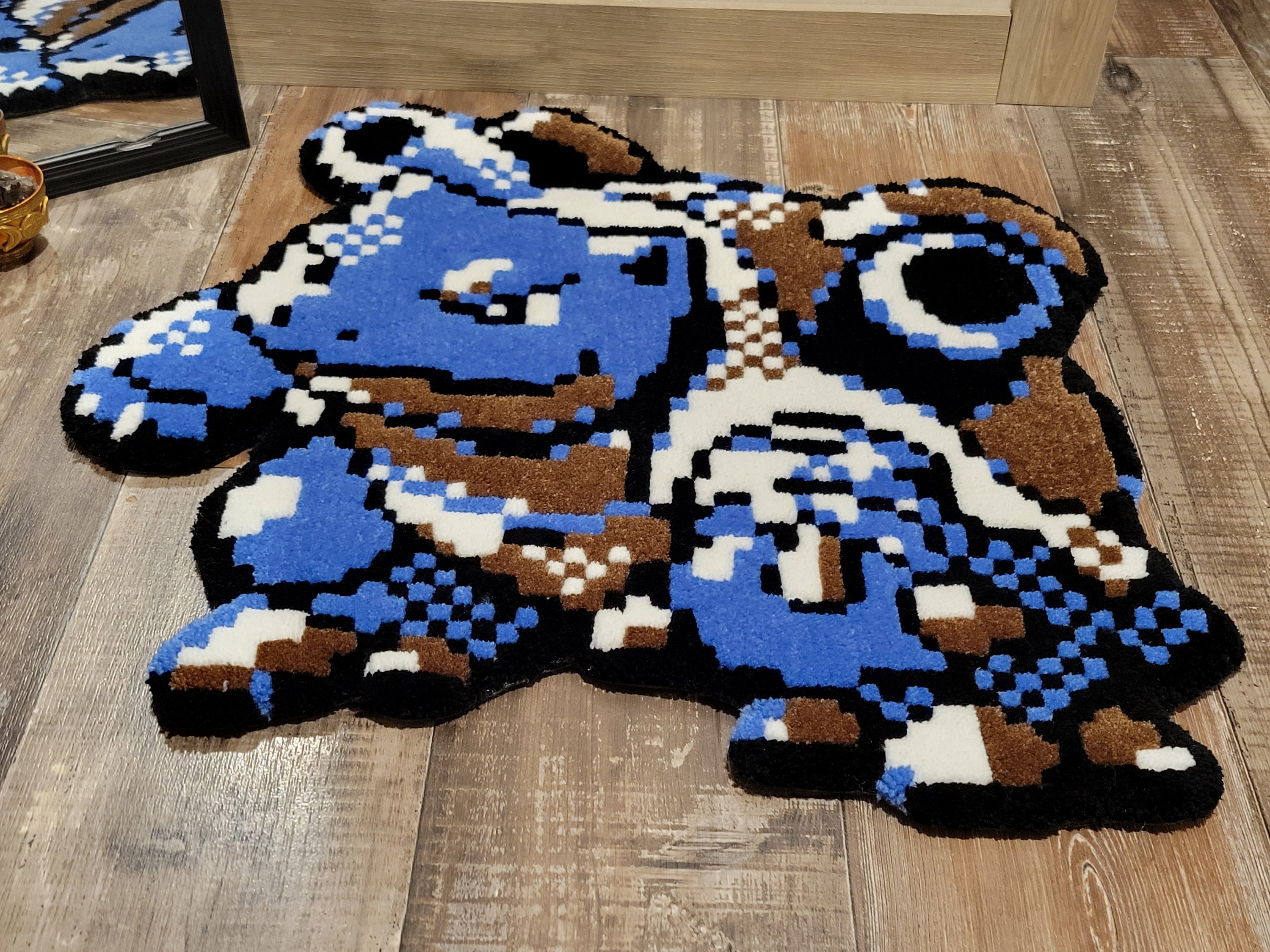 Blastoise Sprite Gold Version Art Tufted Rug Wall Decor - Etsy