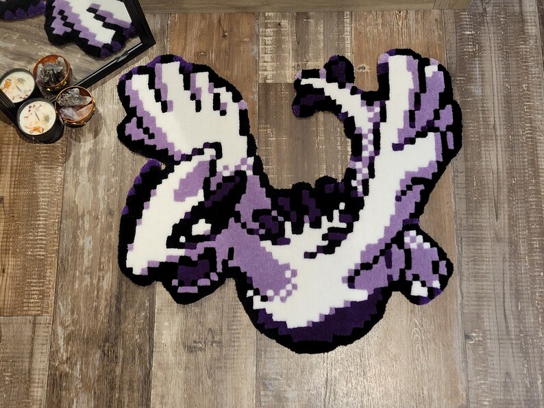 Lugia Sprite Silver Version Art Tufted Rug Wall Decor Fluffy and Soft ...