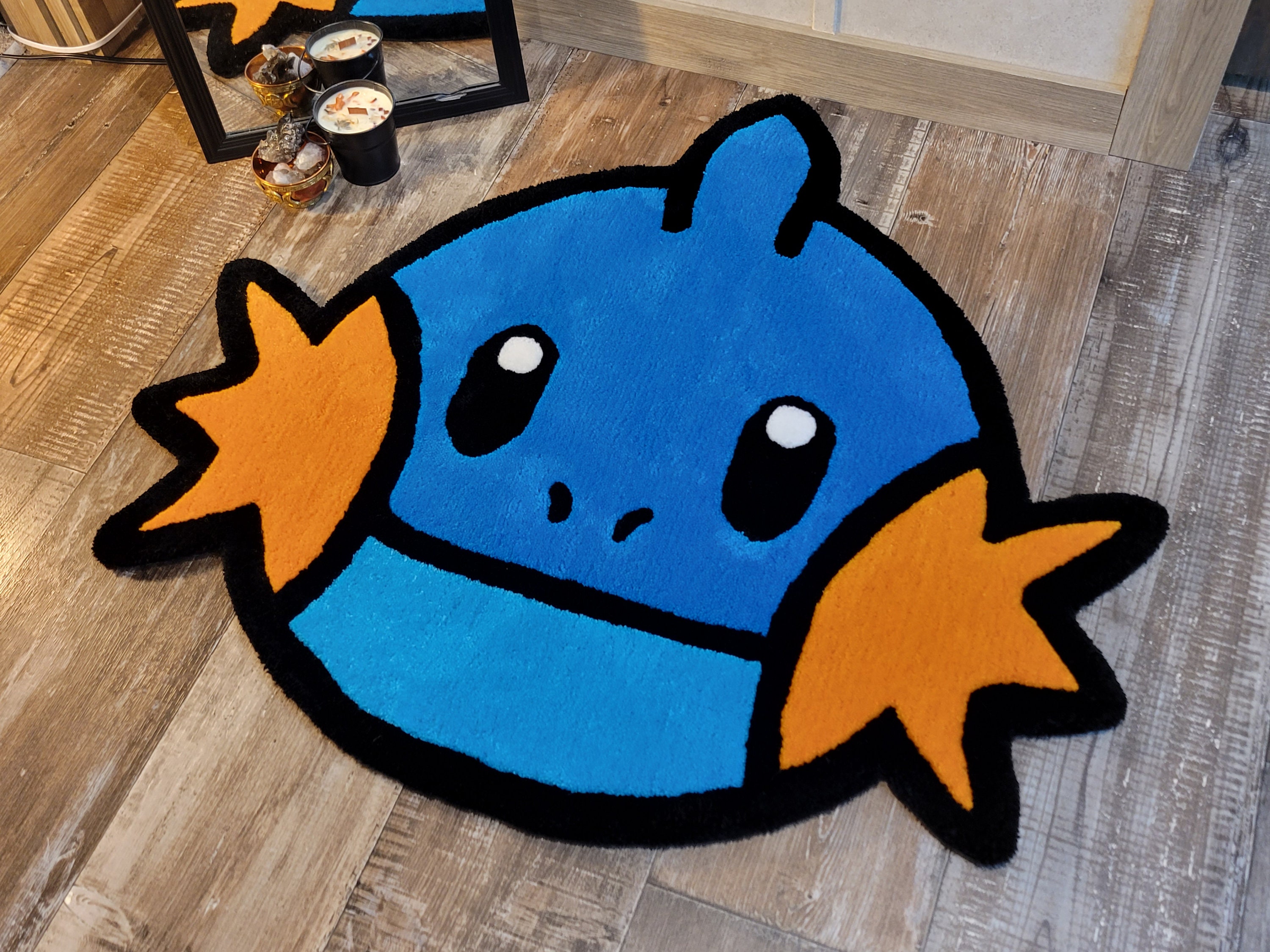 Mudkip Portrait Tufted Rug Wall Decor Soft and Cozy Handmade - Etsy