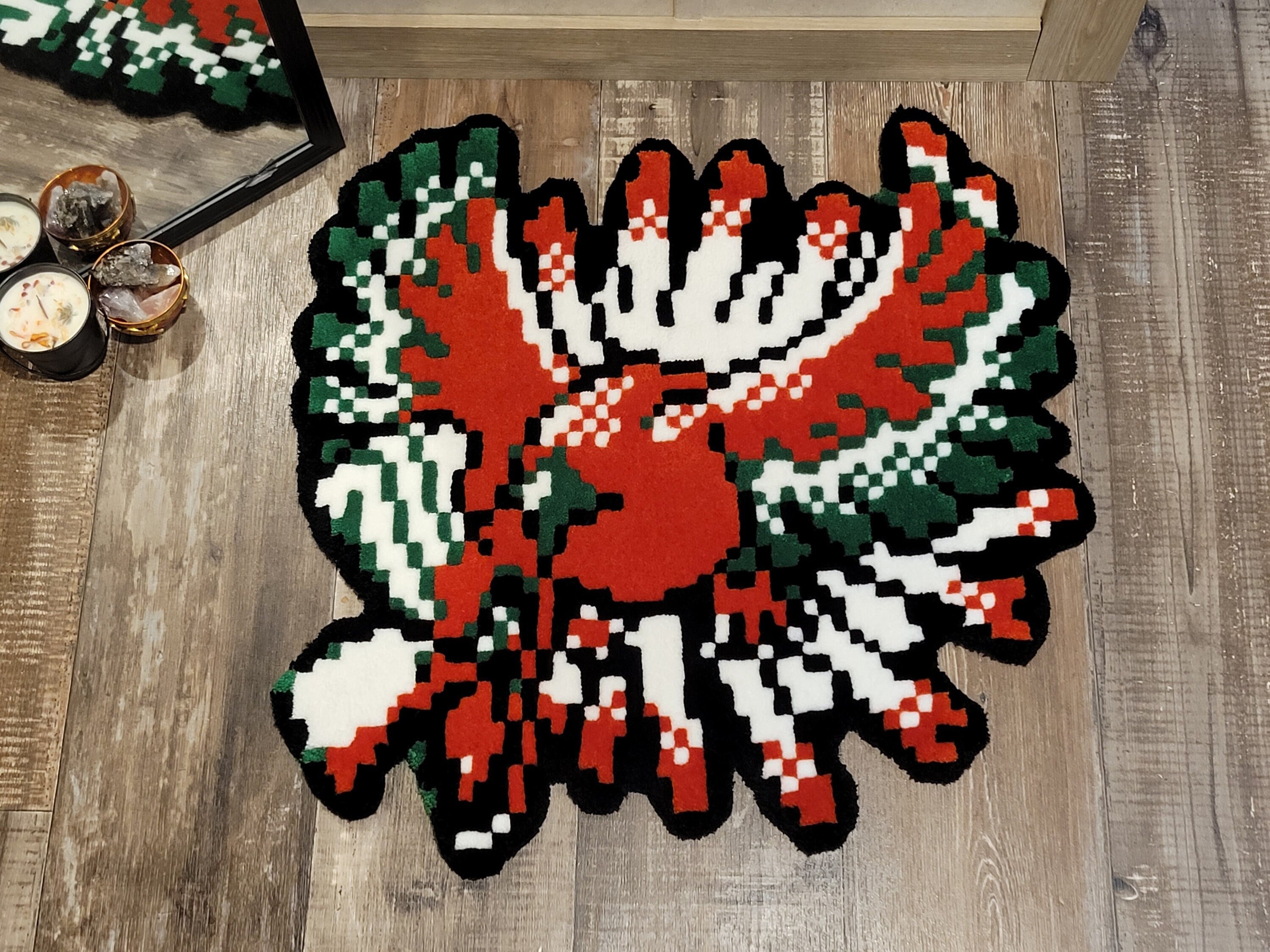 Ho-oh Sprite Gold Version Art Tufted Rug Wall Decor Fluffy and Soft ...