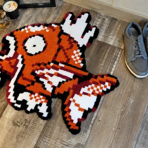 Magikarp Sprite Silver Version Art - Tufted Rug - Wall Decor ...