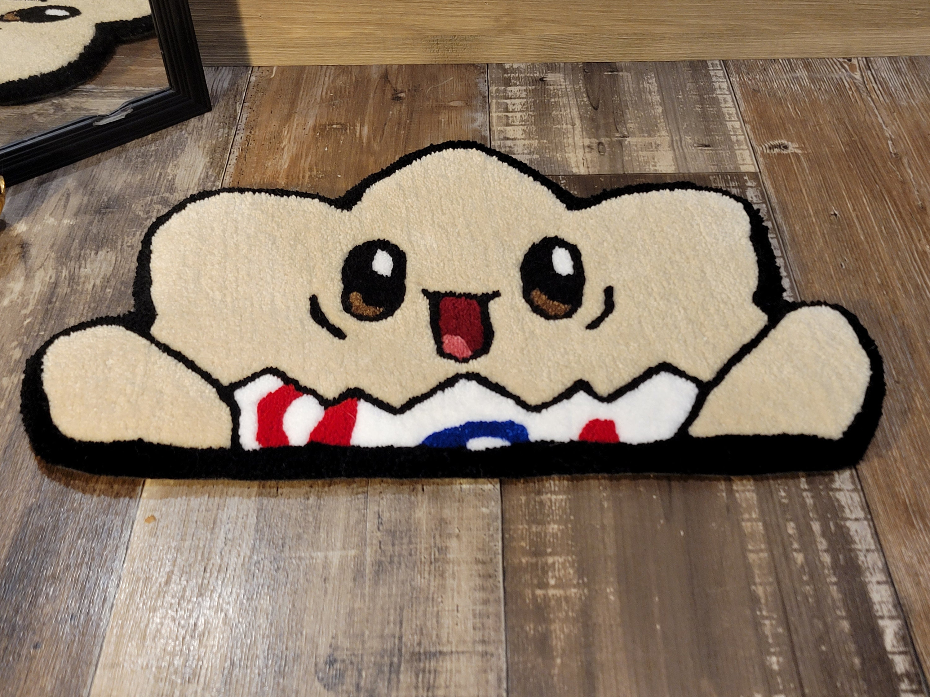 Togepi Peeker Tufted Rug Wall Decor Soft and Cozy Handmade - Etsy