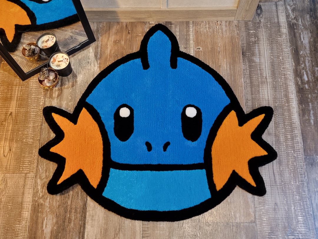 Mudkip Portrait Tufted Rug Wall Decor Soft and Cozy Handmade - Etsy