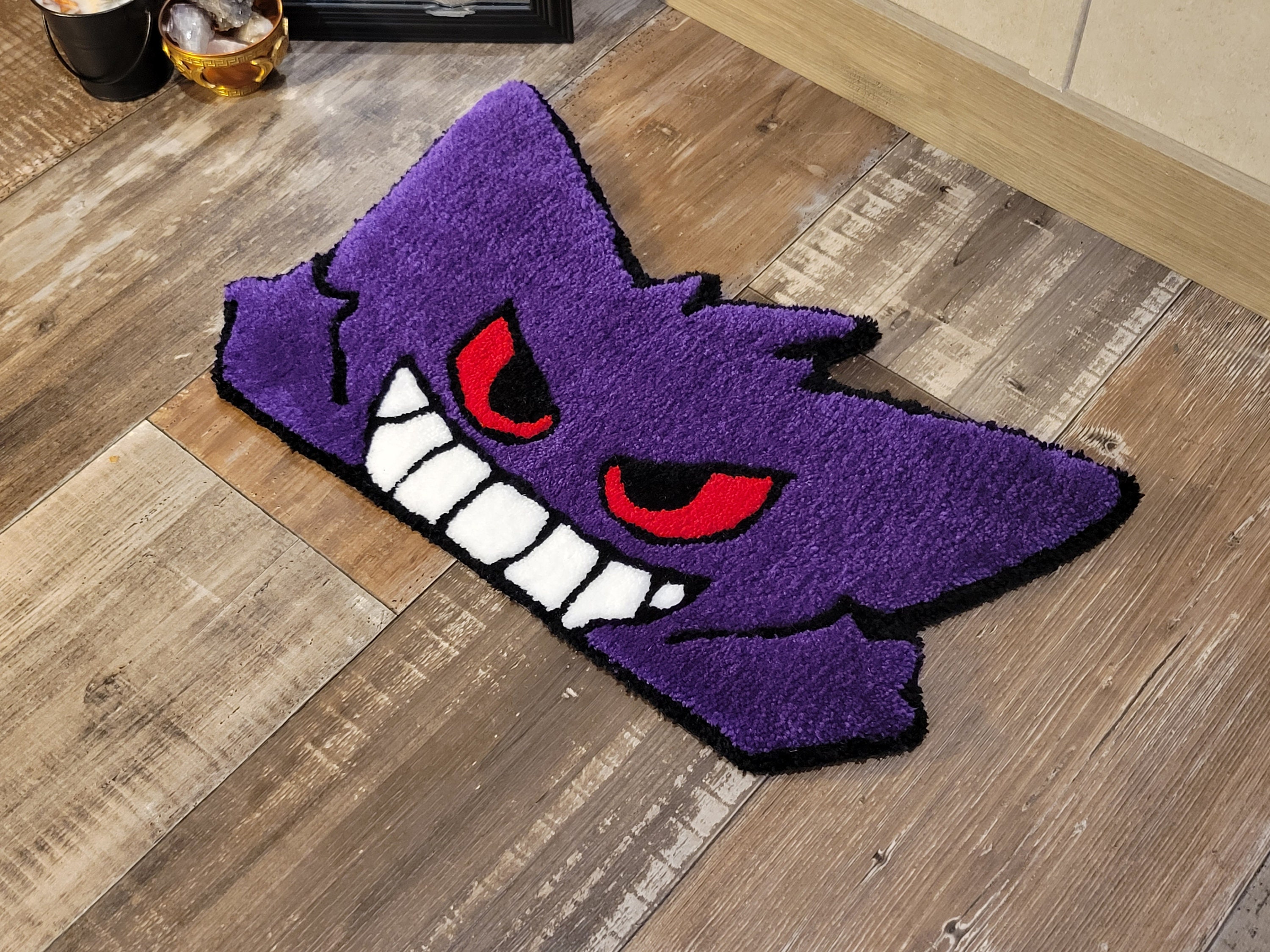 Gengar Peeker Tufted Rug Wall Decor Soft and Cozy Handmade - Etsy