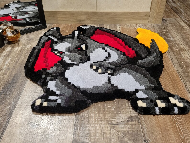 Shiny Charizard Sprite Red & Blue Version Art Tufted Rug - Etsy