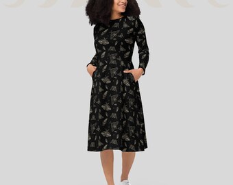Moon Moth Midi Dress - Etsy