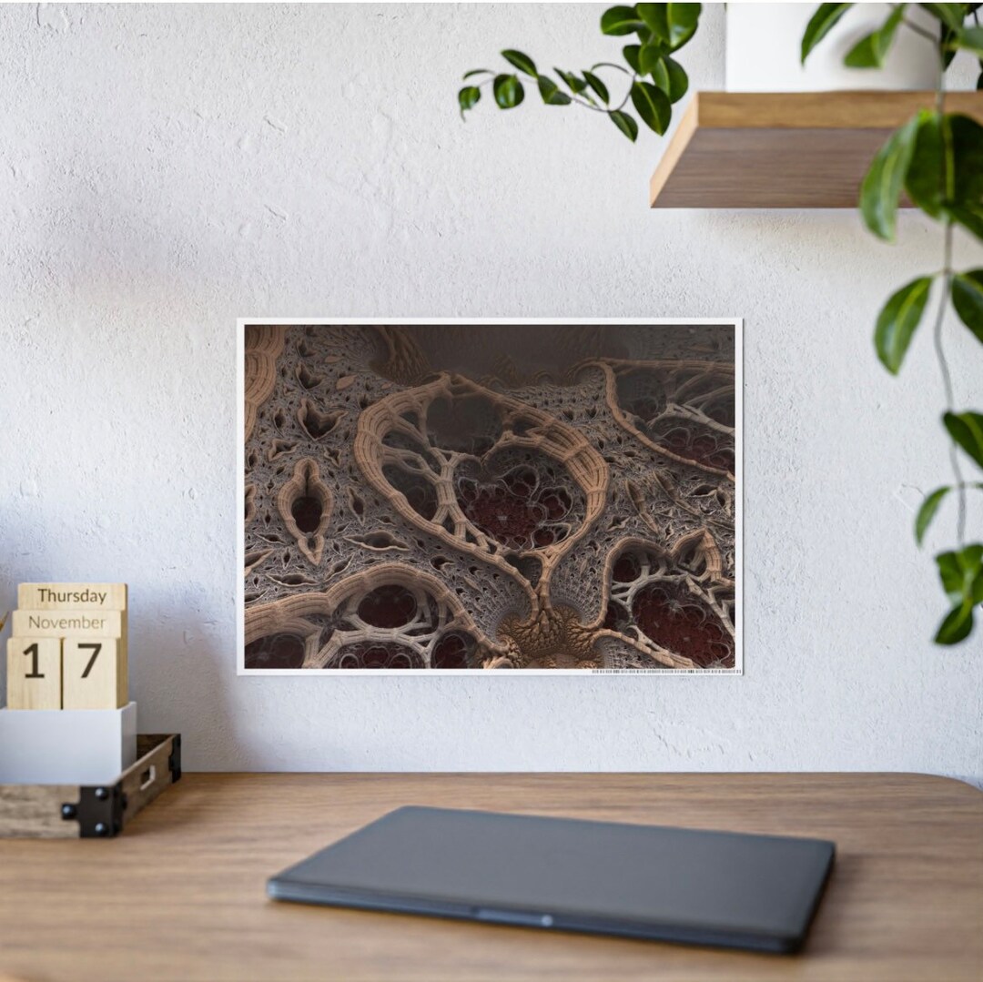 Psychedelic Fractal Poster - Etsy