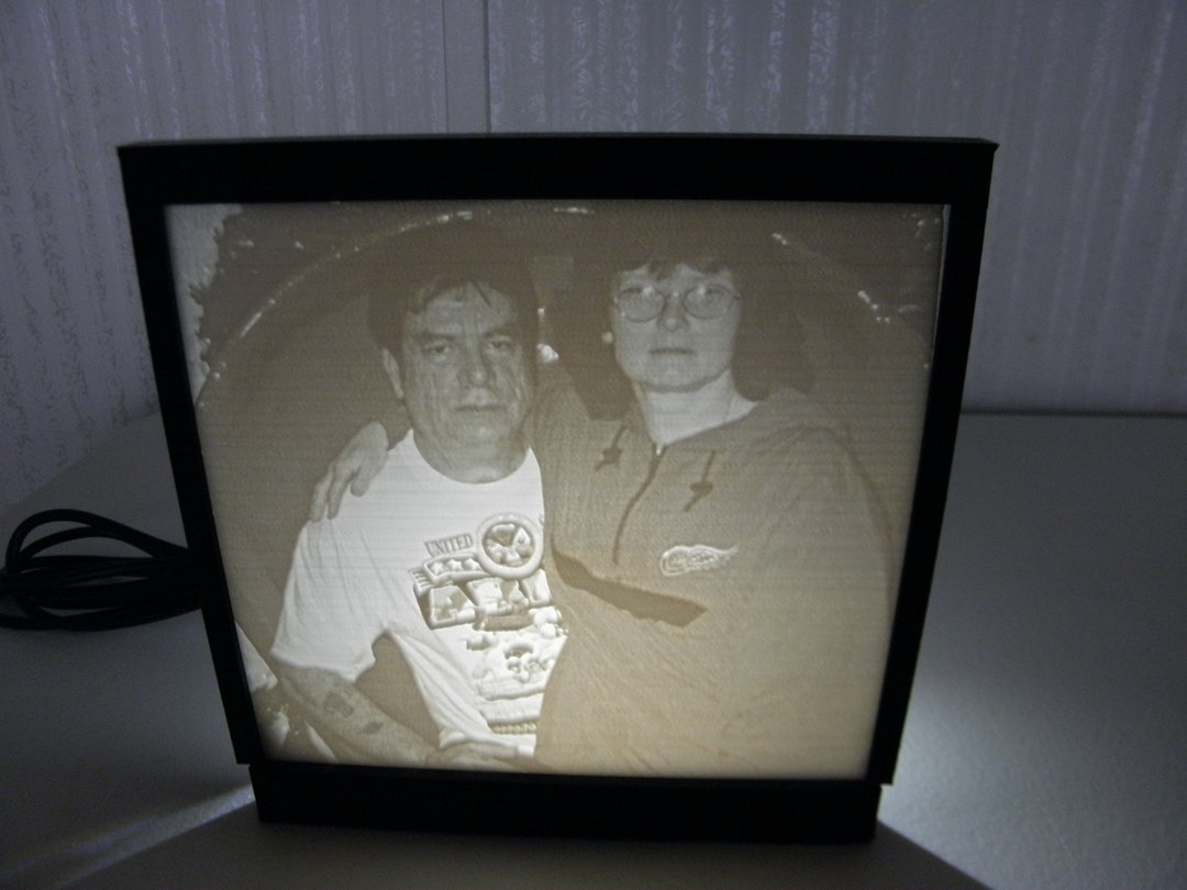 Custom Light up 3D Printed Picture With Light and Frame With Your Own ...