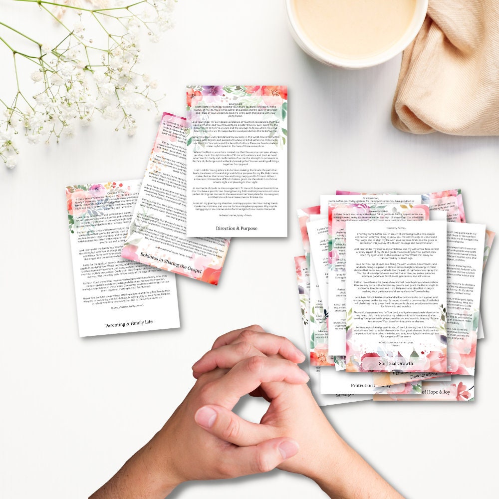 Prayer Cards | Digital Prayer Cards | Daily Prayer | Christian Prayer ...